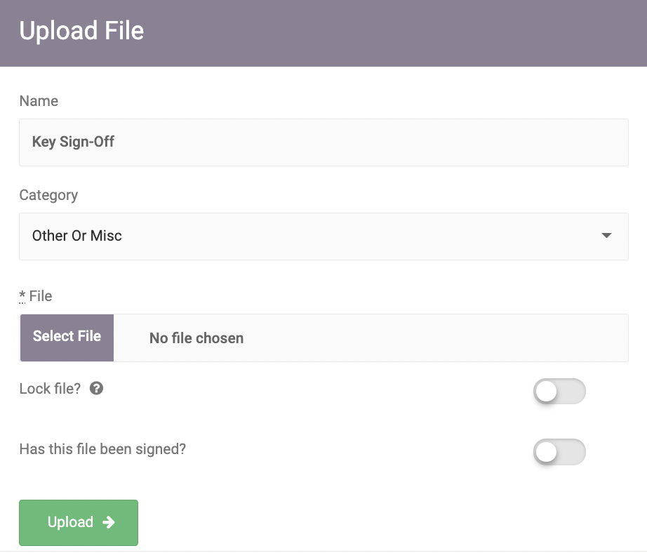 Uploading Contract Files